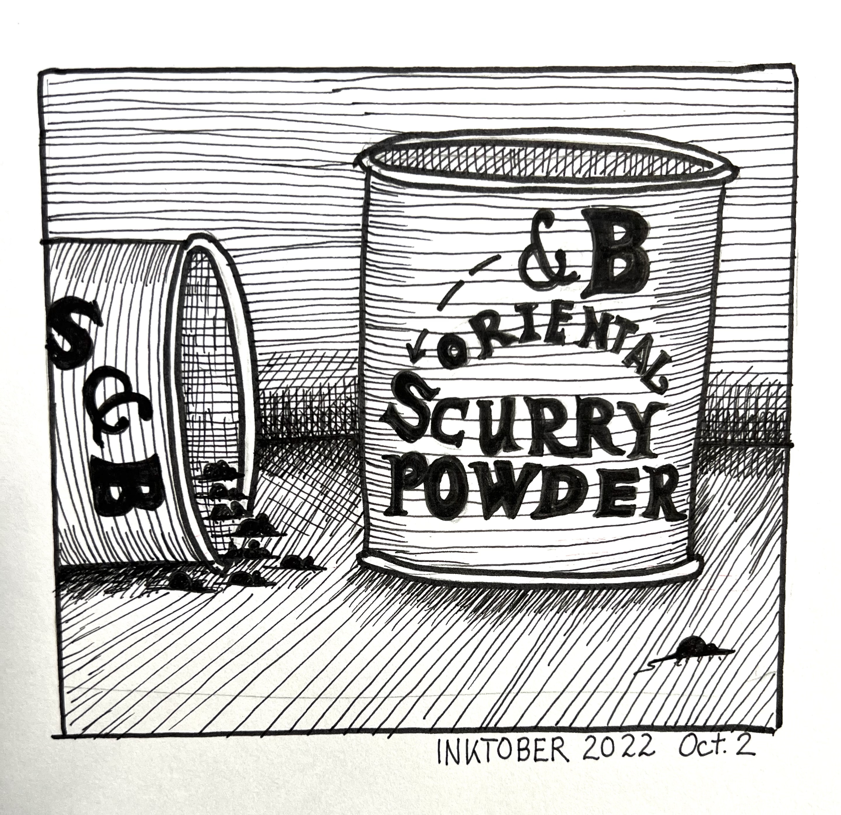Inktober2022 “Scurry” – CROW FOLLOWS THE IMPULSE